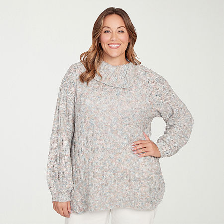 Click here for Hearts Of Palm Plus Womens Envelope Neck Long Slee... prices