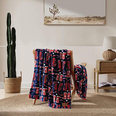 Click here for Wrangler Boot Soft Plush Reversible Throw prices