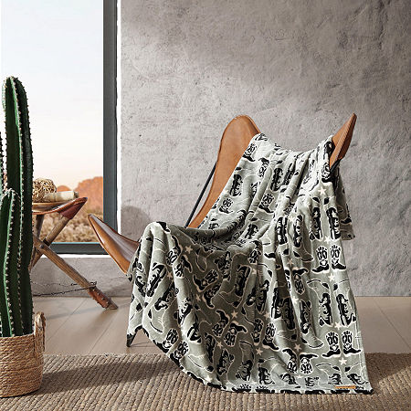 Click here for Wrangler Boot Soft Plush Reversible Throw prices