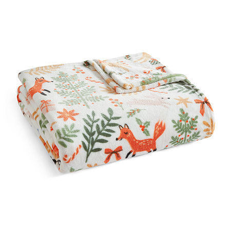 Click here for Martha Stewart Printed Seasonal Plush Throw  One S... prices
