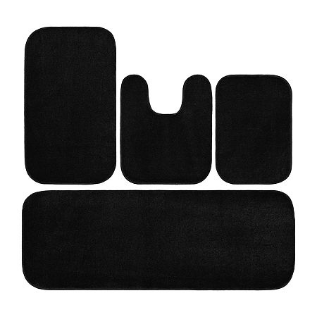 Click here for Garland Rug Sedona Bath Rug Set  One Size  Black prices