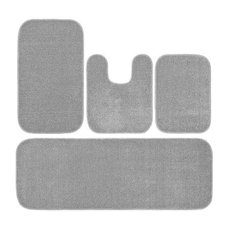 Click here for Garland Rug Sedona Bath Rug Set  One Size  Silver prices