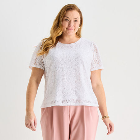 Click here for Liz Claiborne Womens Plus Crew Neck Short Sleeve L... prices