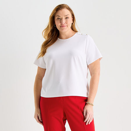 Click here for Liz Claiborne Womens Plus Crew Neck Short Sleeve B... prices