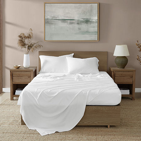 Click here for Brooklyn Loom 300tc Sheet Set  One Size  White prices
