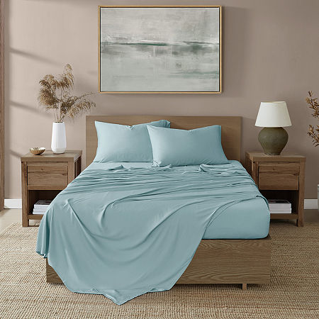 Click here for Brooklyn Loom 300tc Sheet Set  One Size  Blue prices