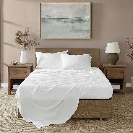 Click here for Brooklyn Loom 300tc Sheet Set  One Size  White prices