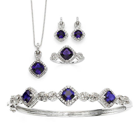 Click here for Lab-Created Amethyst & Cubic Zirconia Silver over... prices