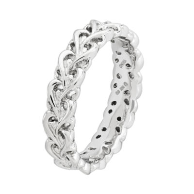 Personally Stackable Sterling Silver Intertwined Hearts Ring - JCPenney