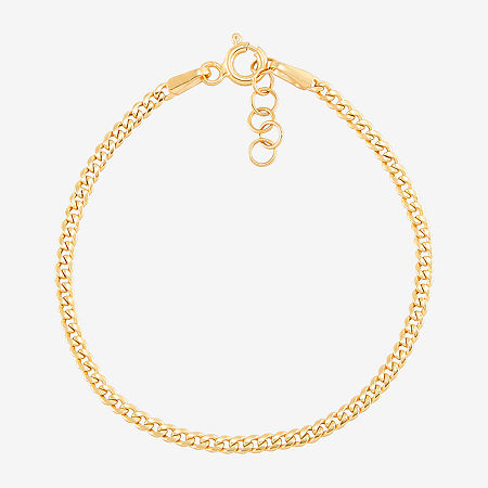 Click here for Made in Italy Girls 14K Gold 5 1/2 Inch Hollow Cub... prices