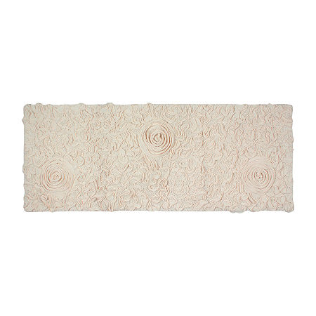 Home Weavers Bell Flower Runner Bath Rug  21 x 54 - Natural