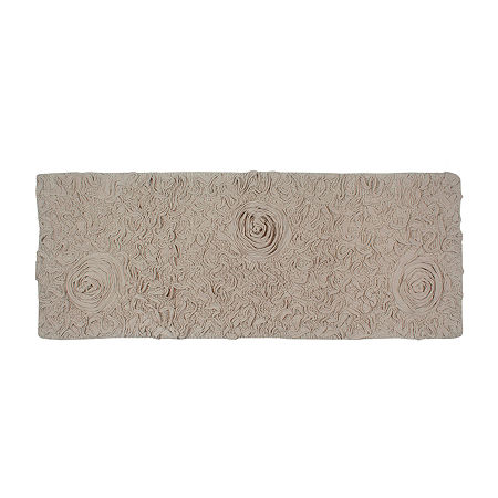 Home Weavers Bell Flower Runner Bath Rug  21 x 54 - Linen