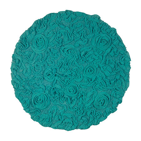 Click here for Home Weavers Inc Bellflower 30 Inch Round Bath Rug... prices