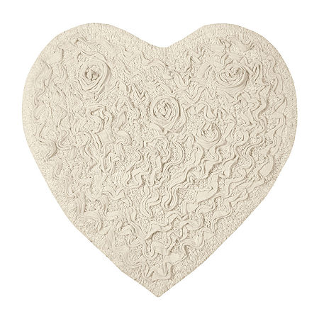 Click here for Home Weavers Bell Flower Heart Bath Rug  25 x 25 -... prices