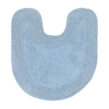 Click here for Home Weavers Double Ruffle Bath Rug  20 x 20 - Blu... prices