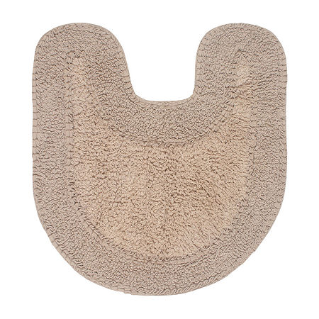 Home Weavers Double Ruffle Bath Rug  20 x 20 - Linen