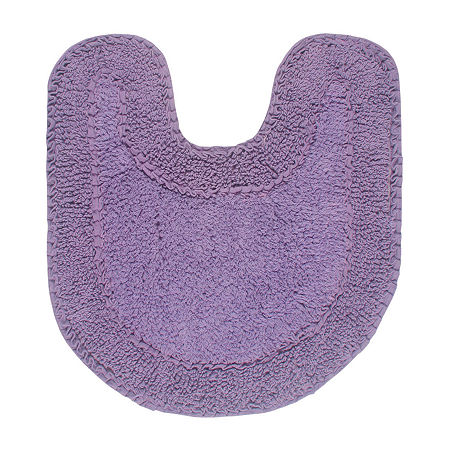 Home Weavers Double Ruffle Bath Rug  20 x 20 - Purple