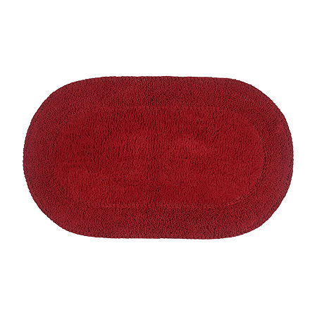 Home Weavers Double Ruffle Bath Rug  21 x 34 - Red