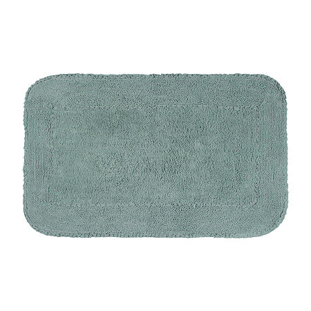 Home Weavers Double Ruffle Bath Rug  24 x 40 - Blue