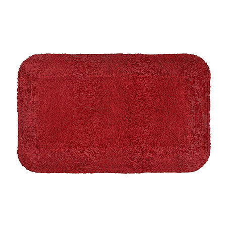 Home Weavers Double Ruffle Bath Rug  24 x 40 - Red