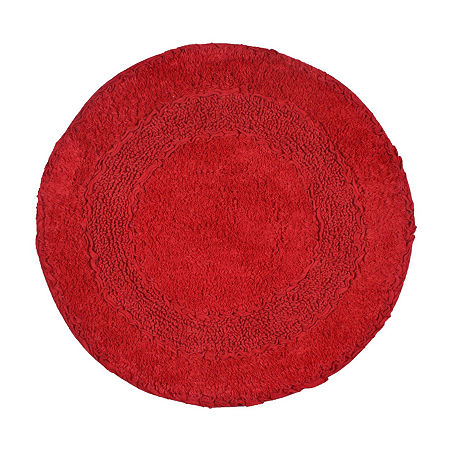 Home Weavers Radiant Bath Rug  22 Round - Red