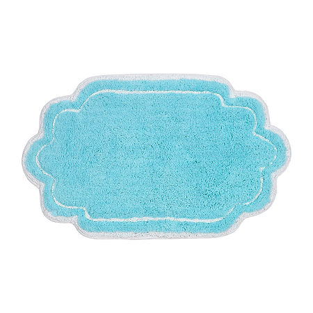 Home Weavers Allure Bathroom Rug  21 x 34 - Turquoise