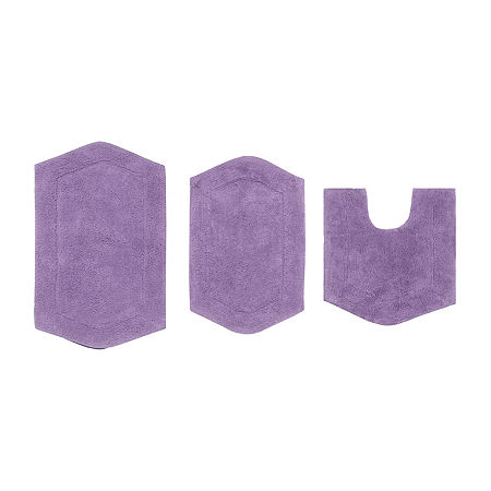 Home Weavers Waterford 3-Pc. Bath Rug Set - Lavender