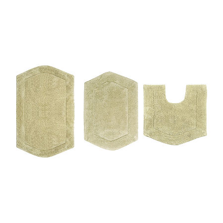 Home Weavers Waterford 3-Pc. Bath Rug Set - Sage