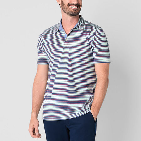Click here for St. Johns Bay Striped Sueded Jersey Mens Slim Fit... prices