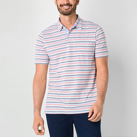 Click here for St. Johns Bay Striped Sueded Jersey Mens Slim Fit... prices