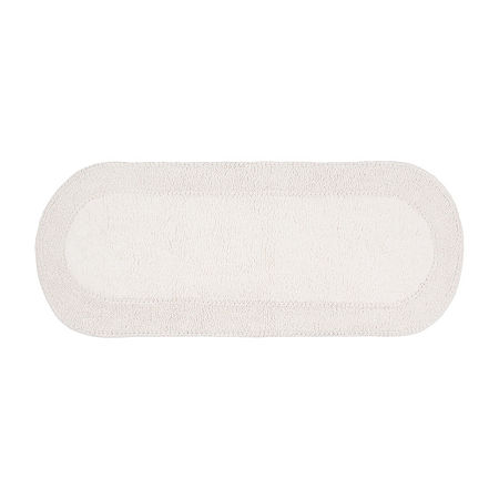 Home Weavers Double Ruffle Bath Rug  21 x 54 - Natural