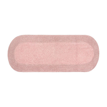 Home Weavers Double Ruffle Bath Rug  21 x 54 - Pink