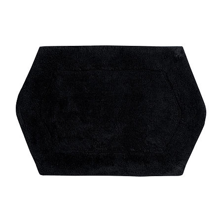 Home Weavers Waterford Bath Rug  17 x 24 - Black