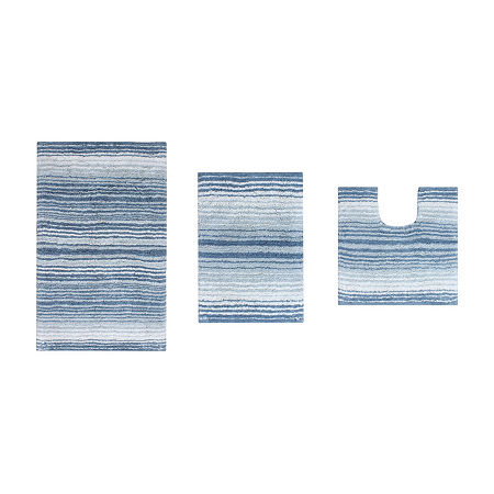 Home Weavers Gradiation 3-Pc. Bath Rug Set - Blue