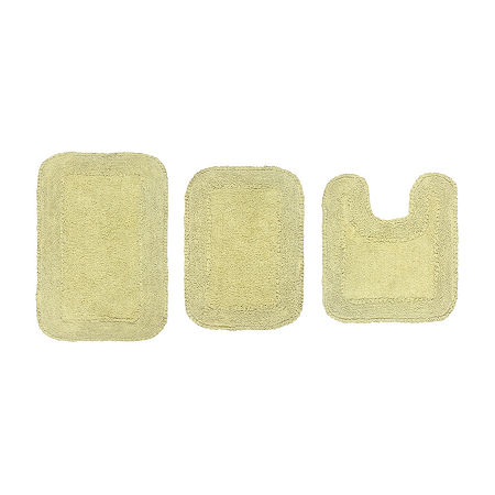 Home Weavers Radiant 3-Pc. Bath Rug Set - Green