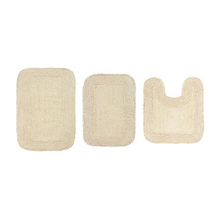 Home Weavers Radiant 3-Pc. Bath Rug Set - Natural