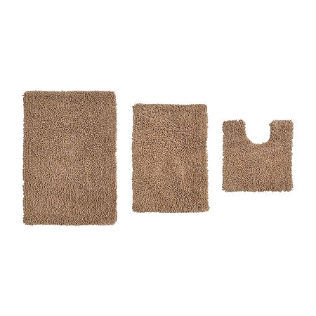 Home Weavers Fantasia 3-Pc. Bath Rug Set - Linen