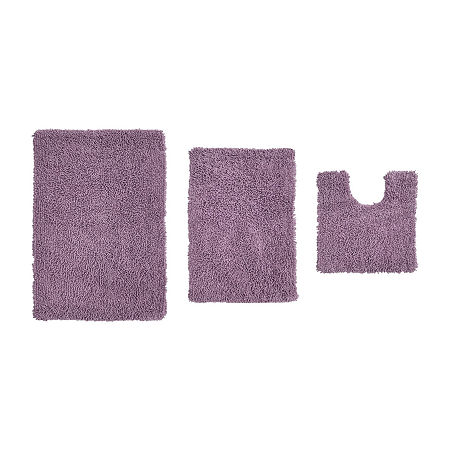 Home Weavers Fantasia 3-Pc. Bath Rug Set - Purple