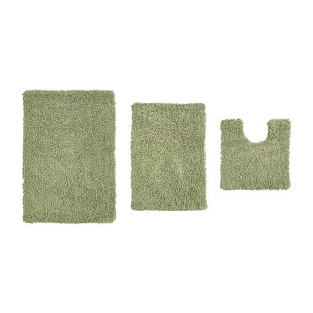 Home Weavers Fantasia 3-Pc. Bath Rug Set - Sage
