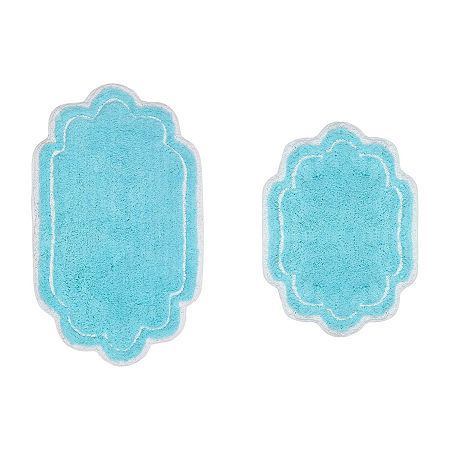 Home Weavers Allure Bathroom 2-Pc. Bath Rug Set - Turquoise