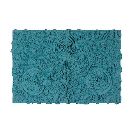 Home Weavers Modesto Bath Rug  21 x 34 - Turquoise