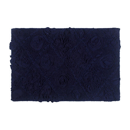 Click here for Home Weavers Modesto Bath Rug  21 x 34 - Navy Blue prices