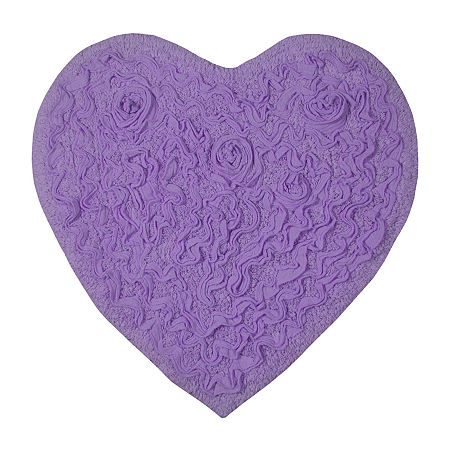 Click here for Home Weavers Inc Modesto Heart Bath Rug  One Size... prices