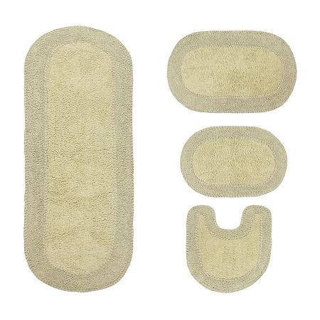 Click here for Home Weavers Double Ruffle 4-Pc. Bath Rug Set - Sa... prices