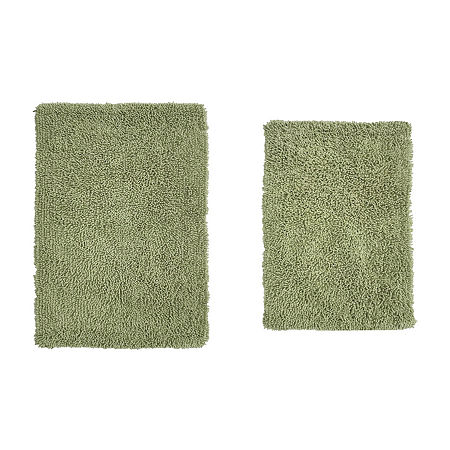 Home Weavers Fantasia 2-Pc. Bath Rug Set - Sage