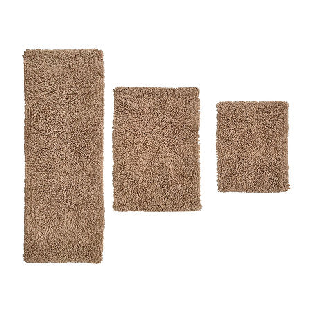 Home Weavers Fantasia 3-Pc. Bath Rug Set - Linen