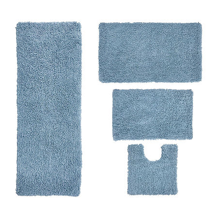 Home Weavers Fantasia 4-Pc. Bath Rug Set - Blue
