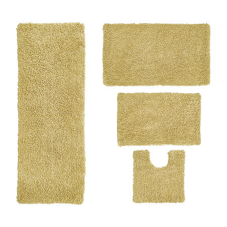 Home Weavers Fantasia 4-Pc. Bath Rug Set - Yellow