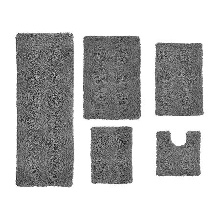 Home Weavers Fantasia 5-Pc. Bath Rug Set - Grey