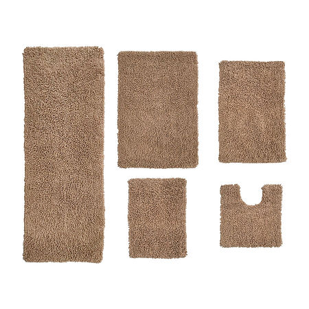 Home Weavers Fantasia 5-Pc. Bath Rug Set - Linen